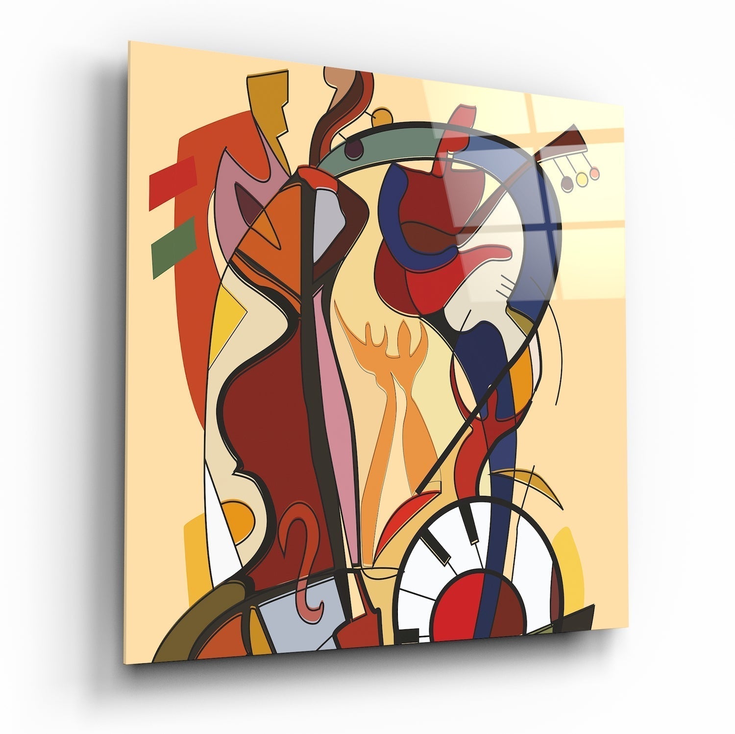 Alfred Gockel Wild Party Glass Wall Art – That Home Shop