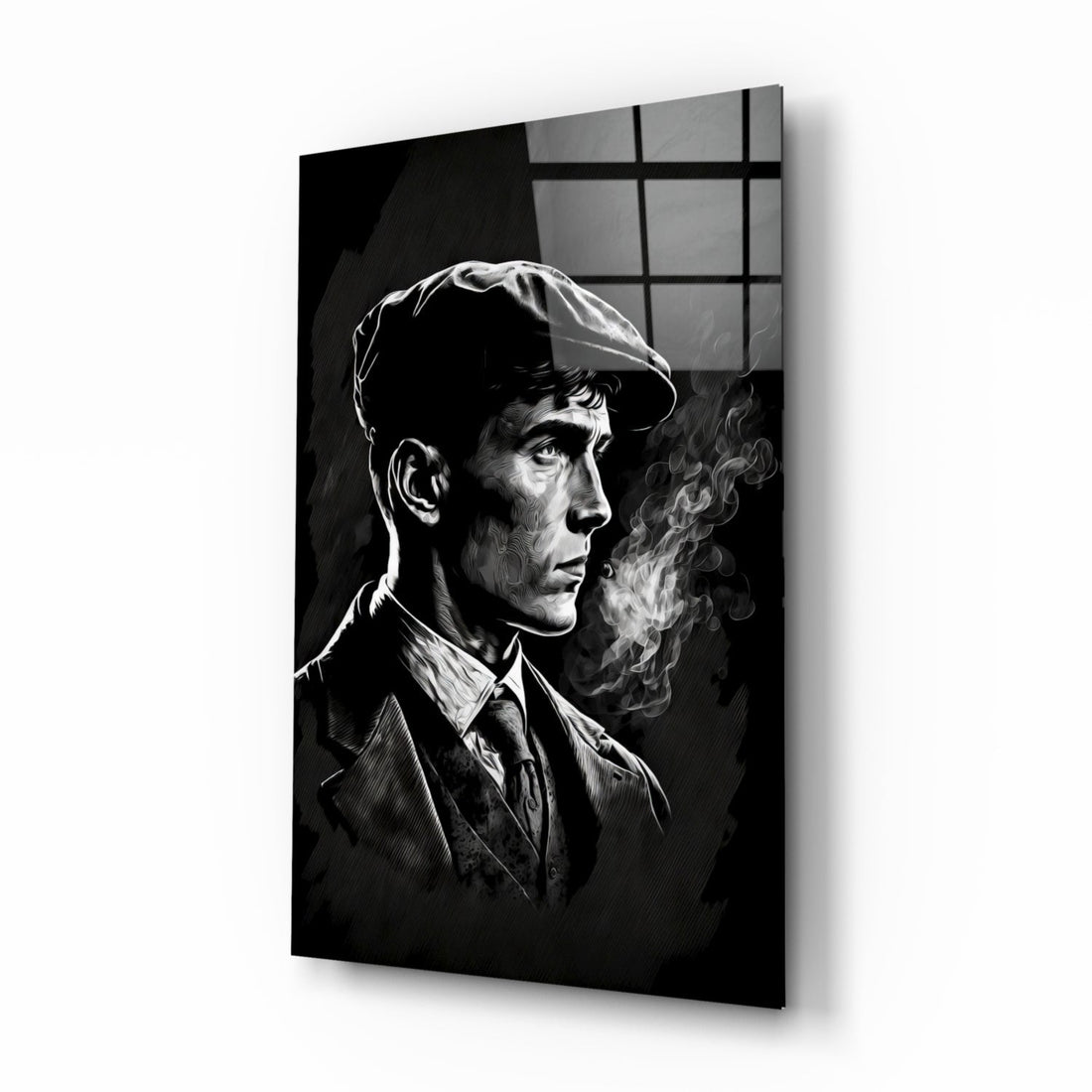 Thomas Shelby - Peaky Blinders Glass Wall Art || Designer Collection ...